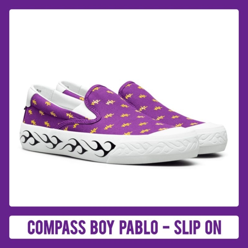 Jual Compass x Boy Pablo - Slip On Purple | Compass Boy Pablo | Compass ...