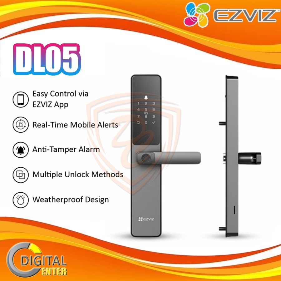 Jual Ezviz DL05 Smart Lock - Kunci Pintu Cerdas dengan Sensor Sidik Jari | Shopee Indonesia