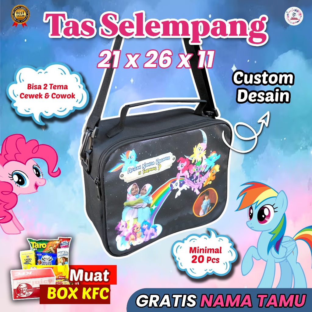 Jual PREMIUM MODEL SELEMPANG BAG Tas Ultah Murah Di Bawah 20 Ribuan ...