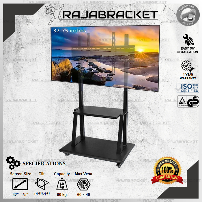 Jual Standing Bracket TV LED 32 40 42 43 50 55 60 65 70 75 80 85 Inch, Stand TV Berdiri ...