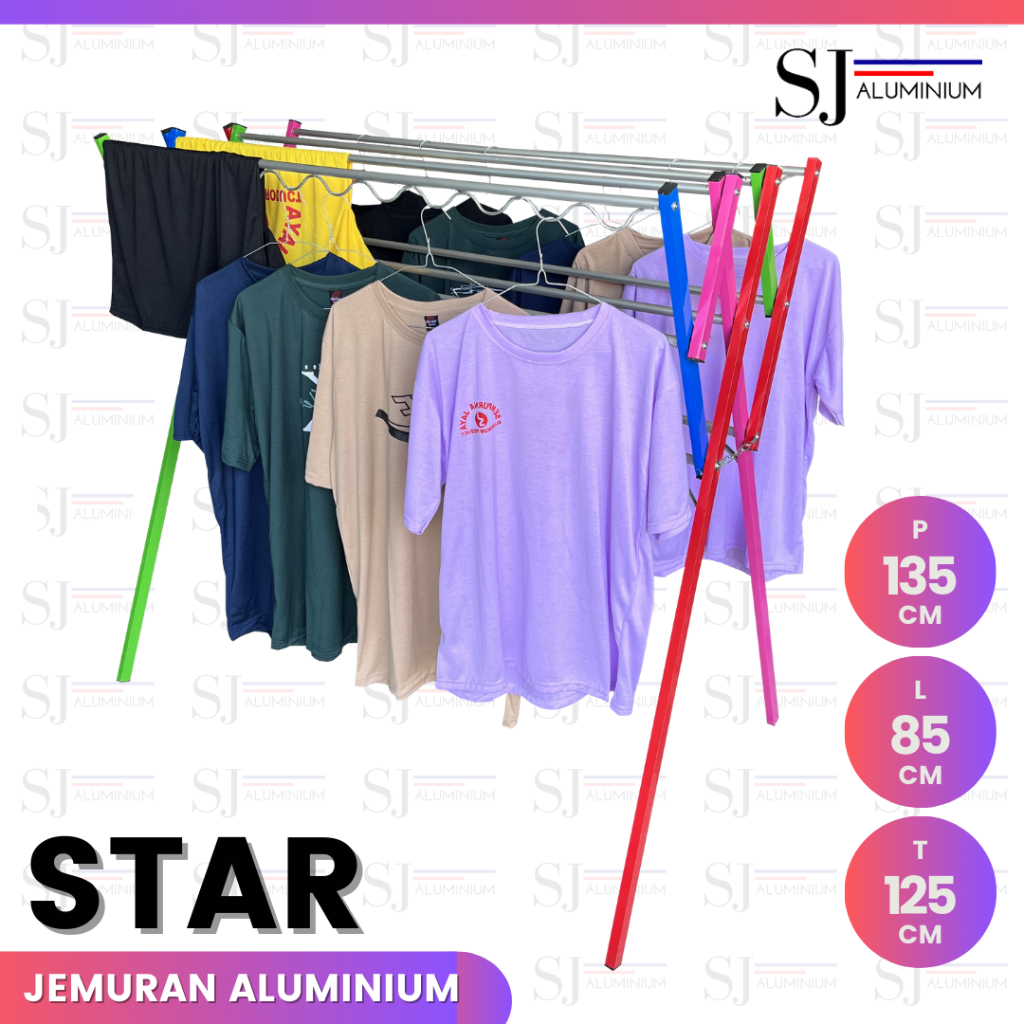 Jual Jemuran STAR - Jemuran Aluminium - Jemuran Pakaian / Baju / Rak ...