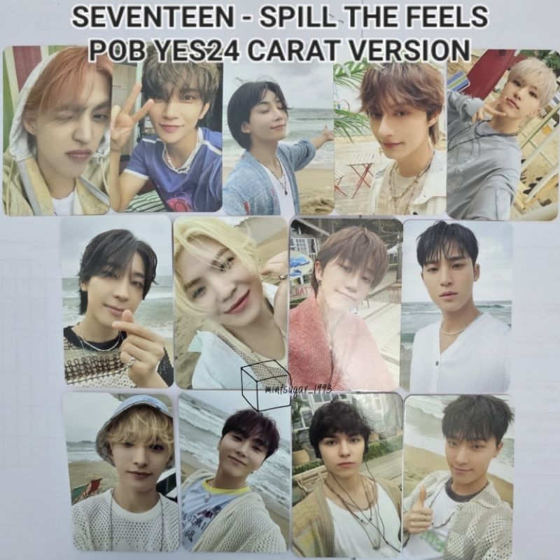 Jual Photocard POB Seventeen - Spill the Feels Carat Version Yes24 ( photocard pre order benefit ...