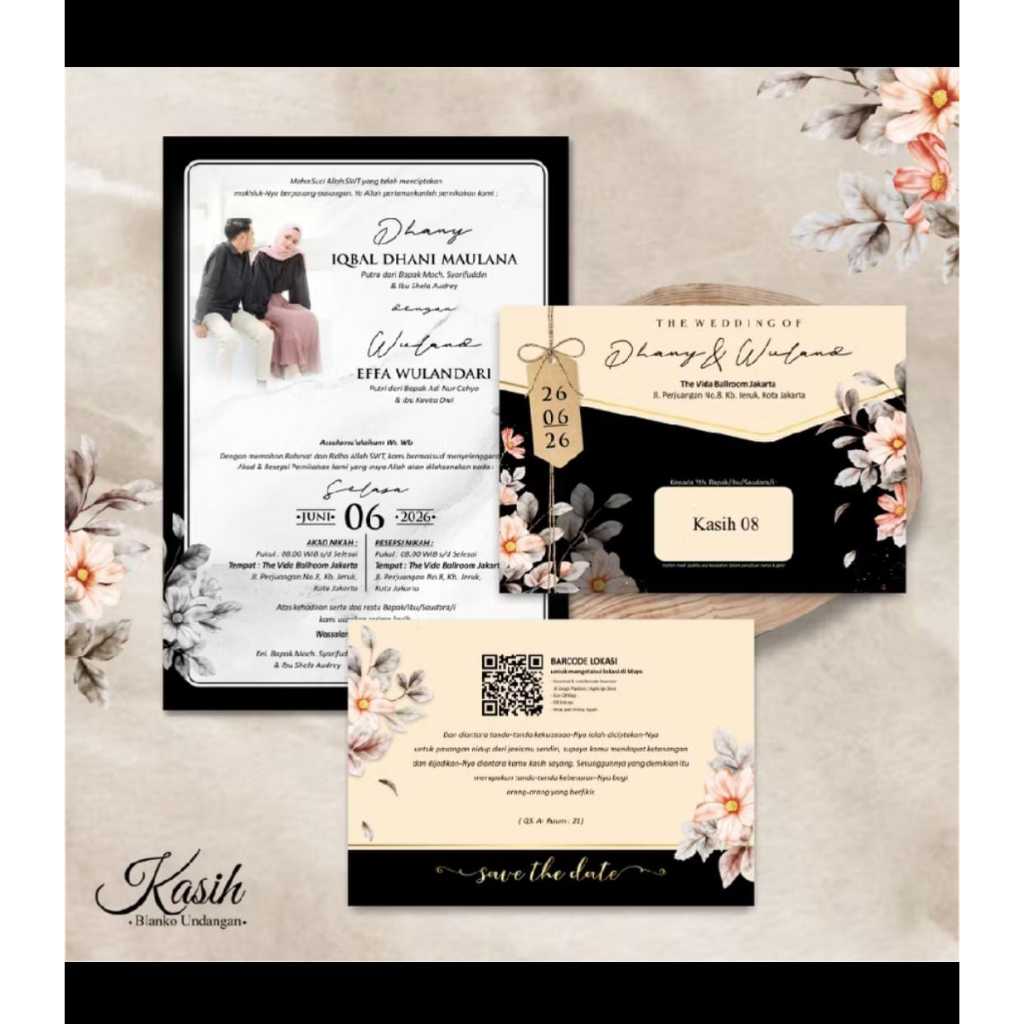 Jual Blangko Undangan Kasih 08 | Blangko Undangan | Undangan Murah ...