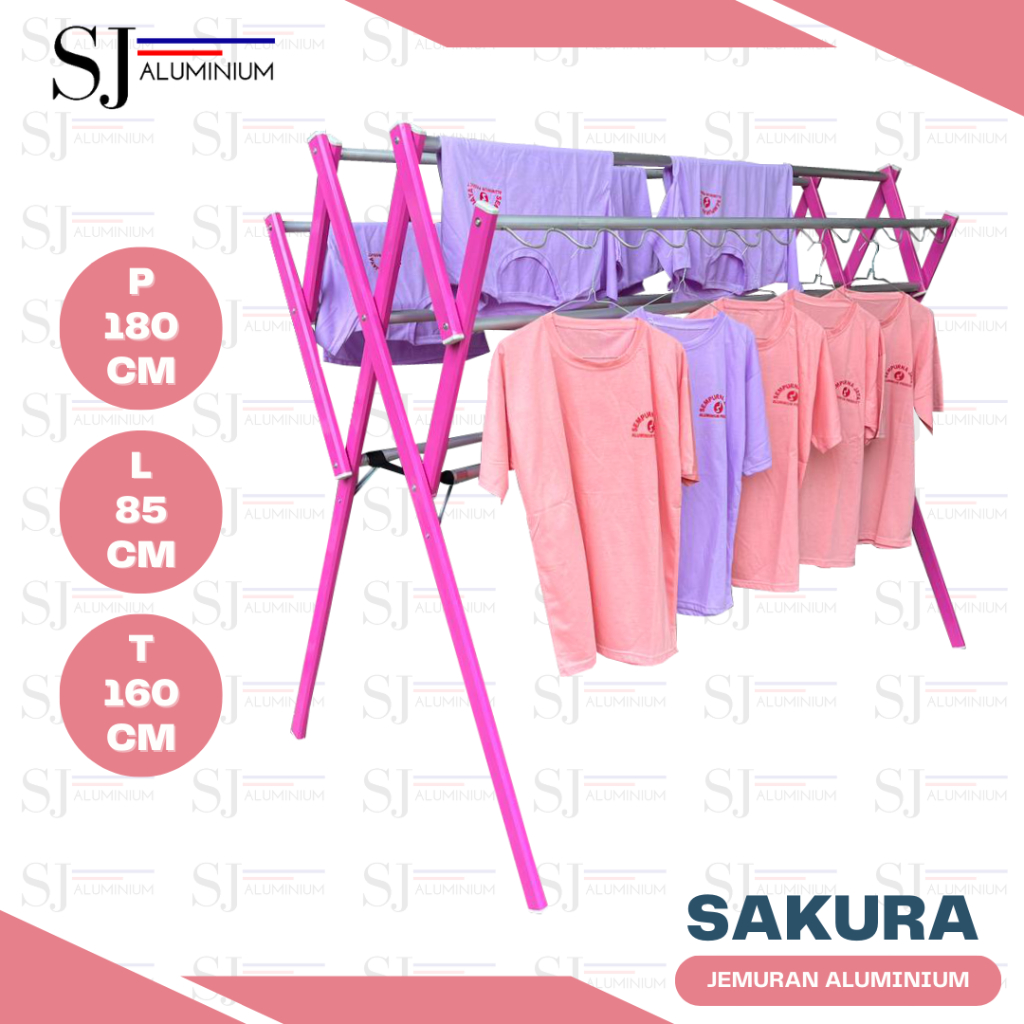 Jual Jemuran SAKURA - Jemuran Aluminium - Jemuran Baju / Pakaian / Rak ...