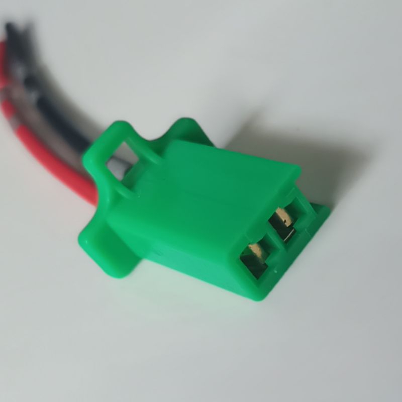 Jual Socket 2 Pin Kecil 2.8 FEMALE Warna HIJAU + Kabel Bintik | Shopee ...
