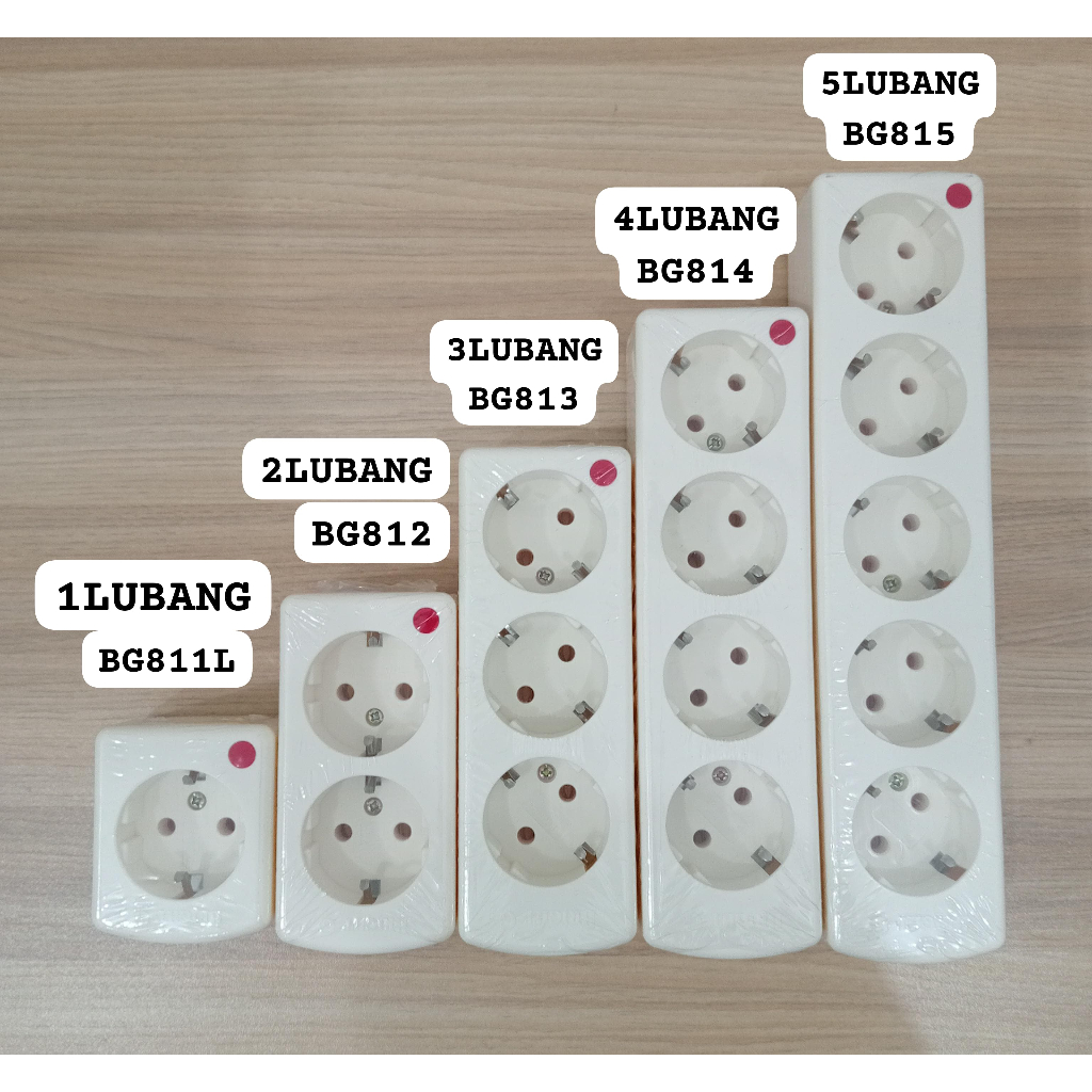 Jual STOP KONTAK BRIGHT-G/STOP KONTAK ARDE+LAMPU BRIGHT-G 1 LUBANG/2 LUBANG/3 LUBANG/4 LUBANG/5 ...