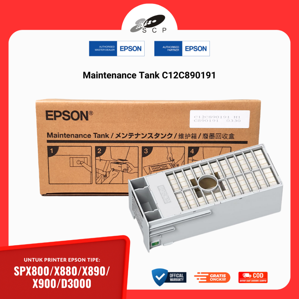 Jual MAINTENANCE TANK C12C890191 UNTUK PRINTER EPSON 7890 9890 7880 ...