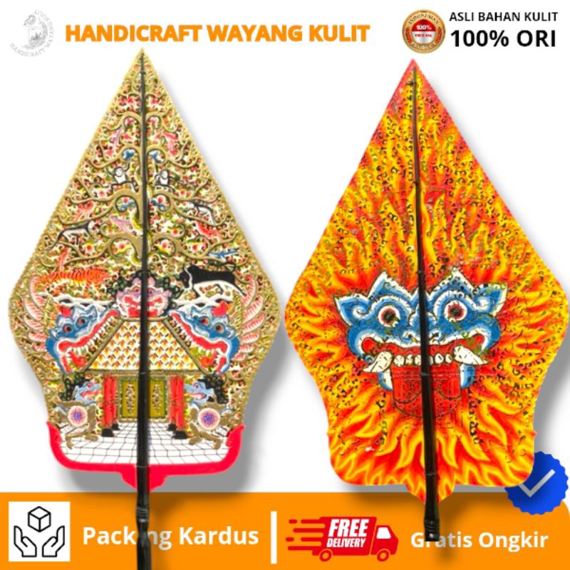 Jual HANDICRAFT WAYANG KULIT | Wayang Kulit Asli GUNUNGAN KAYON -+ 30cm ...