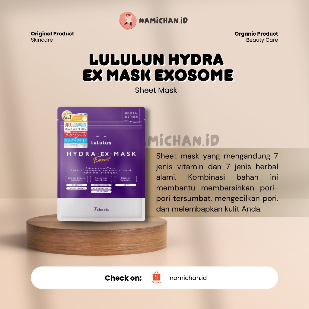 Jual Lululun Hydra EX Mask Exosome | LuLuLun Hydra V Mask Face Mask | Lululun Masker hydra ex ...