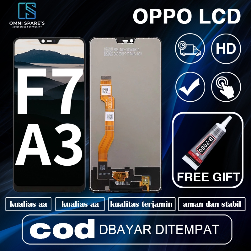 Jual Lcd For OPPO F7 / A3 Fullset Ori Touchscreen Asli Layar hp copotan ...