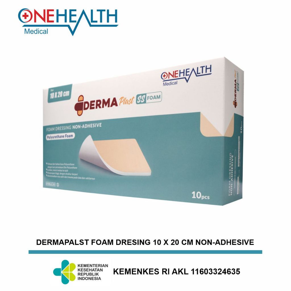 Jual Onehealth Dermaplast SS Foam / Foam Dressing Non Adhesive 10 x 20 ...