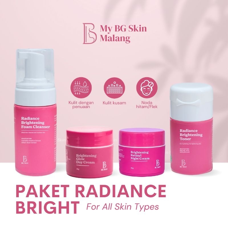 Jual BGSKIN BG Skin Paket Radiance Bright Series paket perawatan ...
