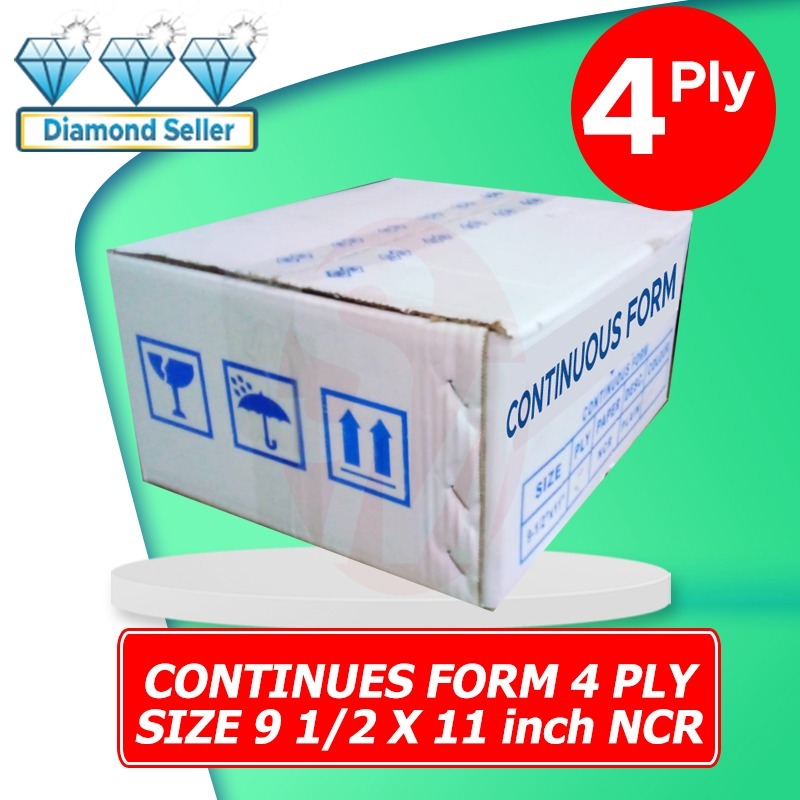 Jual Kertas Continues Form 4 Ply NCR 9 1/2 x 11 Inch Paper | Shopee ...