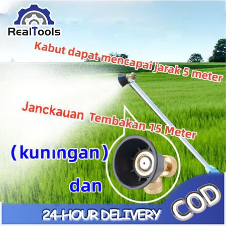 Jual RealTools Nozzle Sprayer Tekanan Tinggi Pertanian Adjustable Penyiraman Taman Mist Sprayer ...