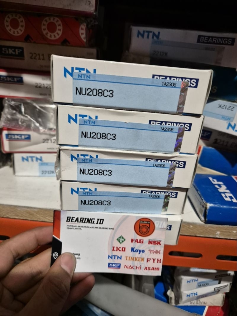 Jual Bearing CYLINDRICAL NU 208 C3 40×80×18 NTN JAPAN ORIGINAL | Shopee Indonesia