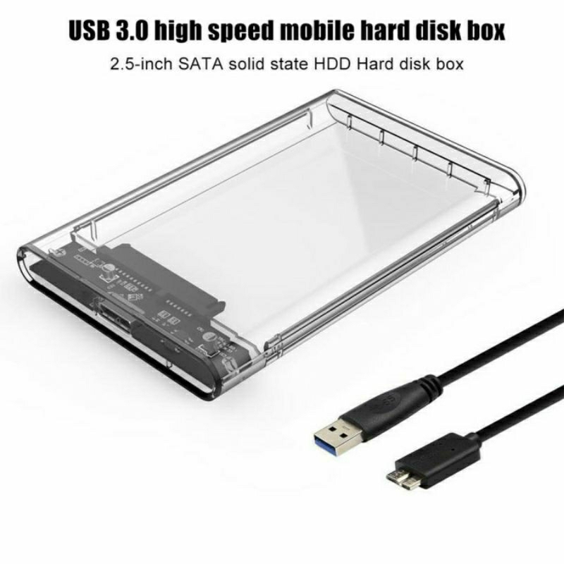 Jual Case Casing HDD SSD External Enclosure Joint 2.5 Sata USB 3.0 Transparant Dock Harddisk ...