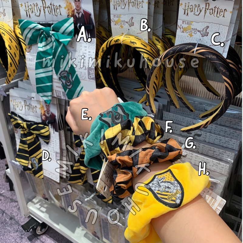 Jual MINISO x HARRY POTTER BOW HAIR CLIP BADGE HAIR TIE SCRUNCHIE BANDO ...