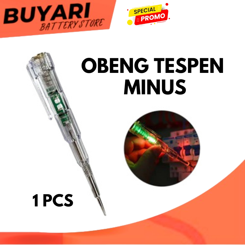 Jual TesPen Obeng Tes nyala with Indicator LED obeng tester listrik ...