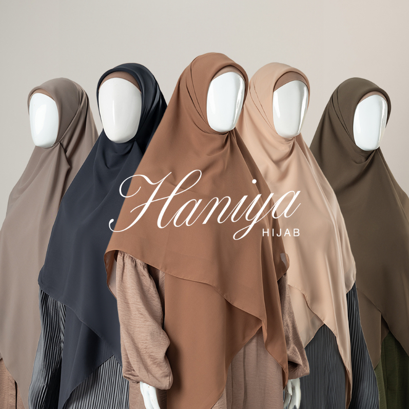 Jual Haniya Hijab Segi Empat Syar'i Arabian Chiffon | Shopee Indonesia