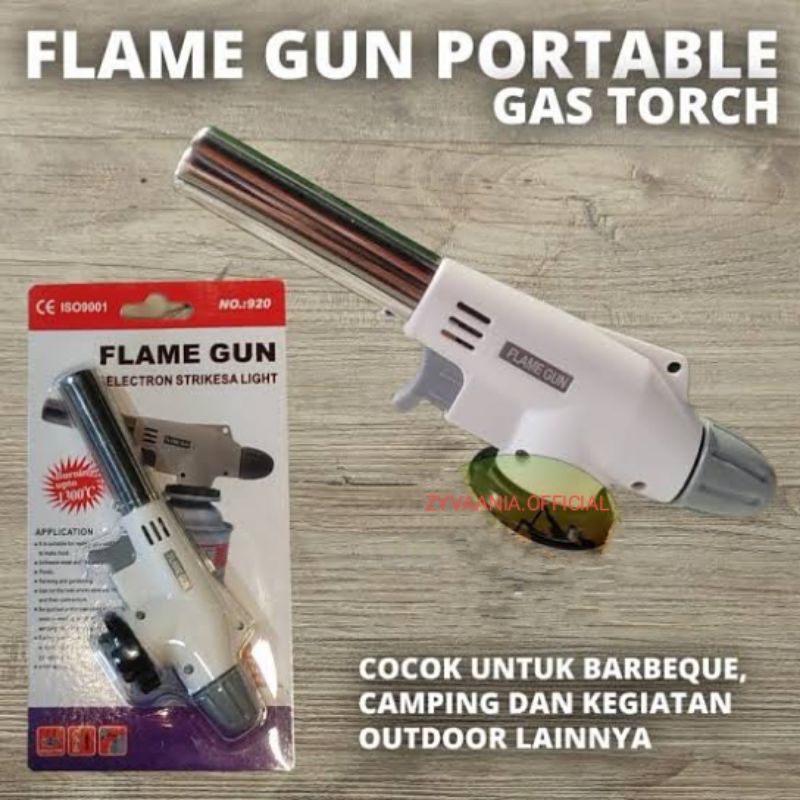 Jual GAS TORCH FLAME GUN TORCH CRAFT COOK PANGGANG / ALAT LAS API BBQ BLOW TORCH PORTABLE GAS ...