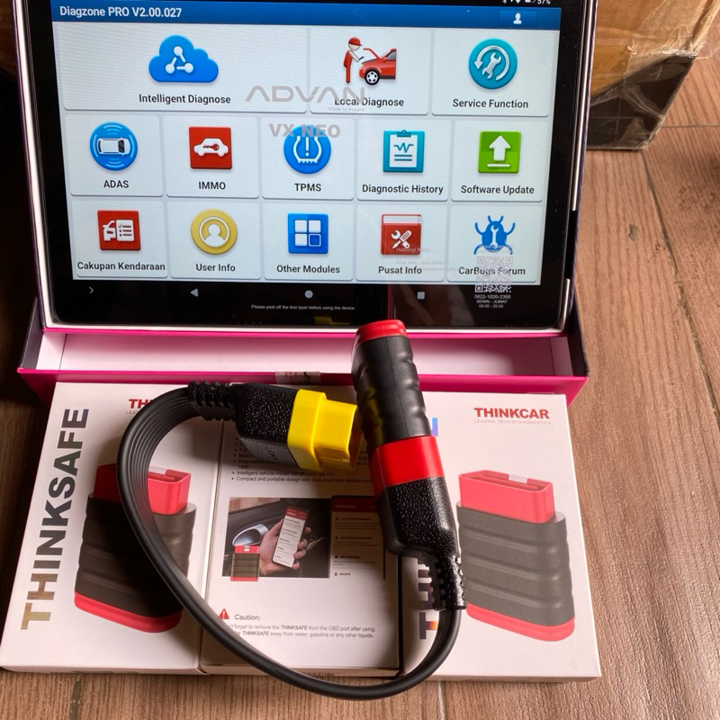 Jual SCANNER MOBIL THINKCAR THINKSAF FULL SOFTWARE X-PRO5 FREE UPDATE ...
