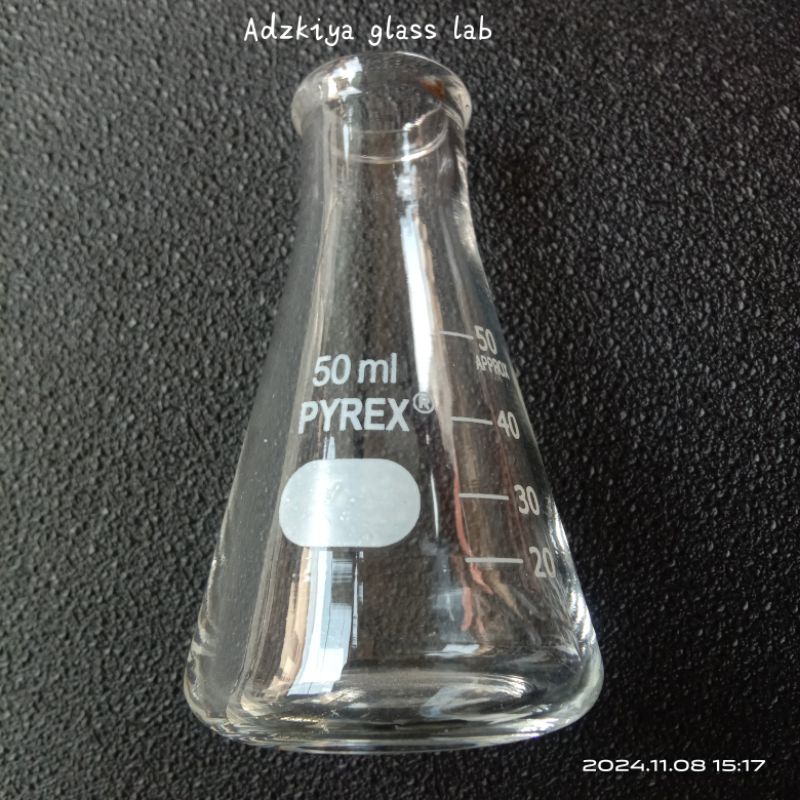 Jual Erlenmeyer pyrex 50ml. | Shopee Indonesia
