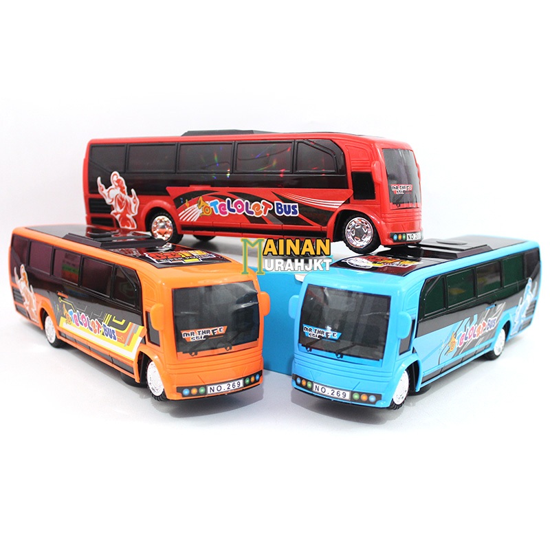 Jual MAINANKEI MAINAN MOBIL TELOLET BUS 5D LIGHTS & MUSIC NO.269 MOBIL ...