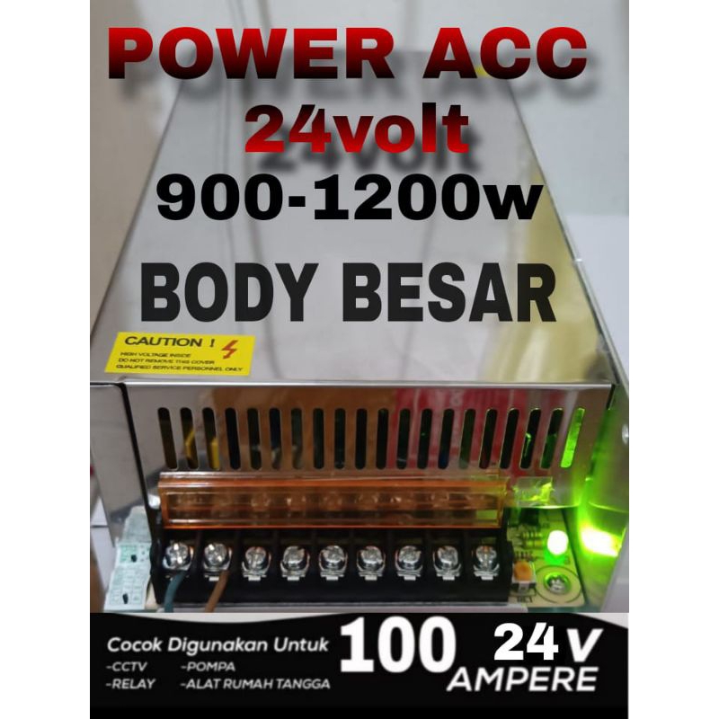 Jual PROMO PSU 24V 100A BODY BESAR POWER SUPPLY ADAPTOR PSU SWITCHING ...
