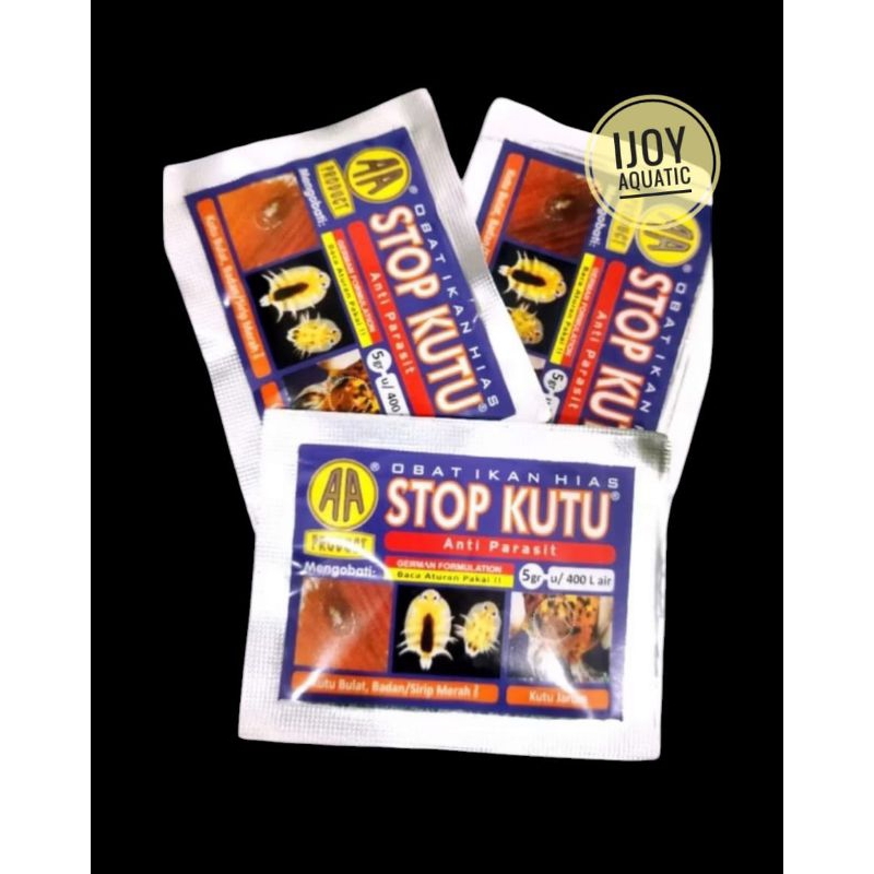 Jual STOP KUTU obat kutu ikan hias 5gr | Shopee Indonesia