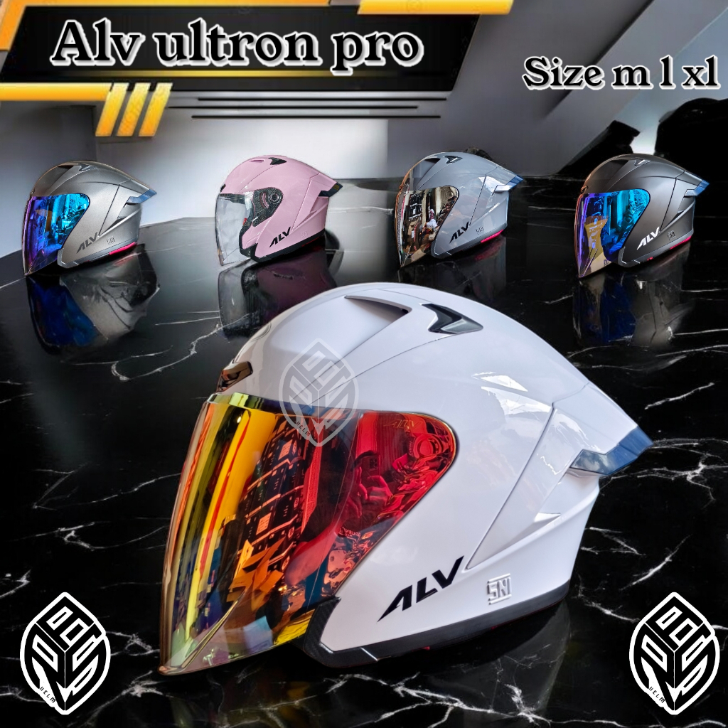 Jual HELM ALV ULTRON PRO SOLID|Half face terbaru allvarian warna ...