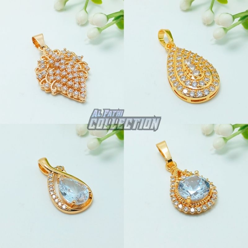 Jual Liontin Fashion Bebagai Macam Motif Warna Emas | Shopee Indonesia