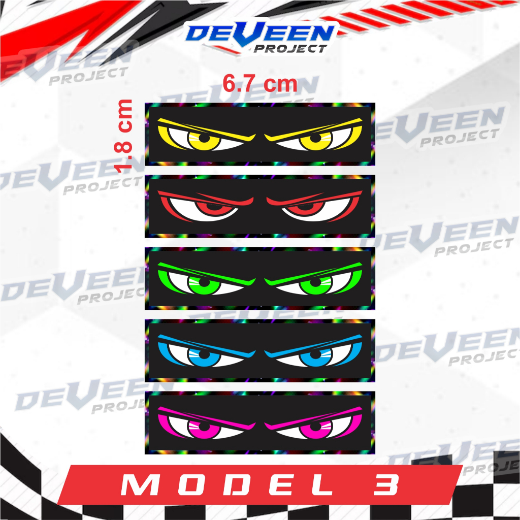 Jual Stiker Mata Hologram Vol 3 | Stiker Miniatur Bus / Truk | Anti Air ...