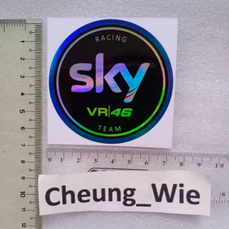 Jual Stiker / Sticker logo Sky Racing Team Hologram Harga satuan 1bh ...