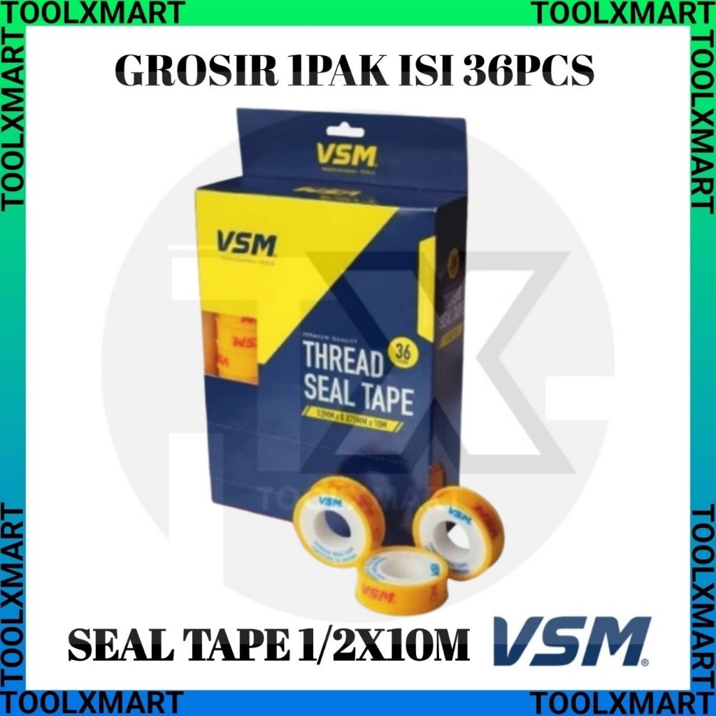 Jual Grosir 36 Pcs Seal Tape 1/2" VSM / Seal Tape VSM Model Onda ...