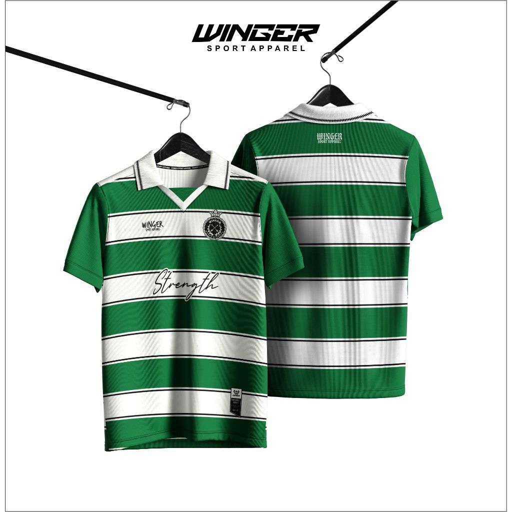Jual Jersey Vintage V7 Green Baju Olahraga Retro Free Name Set Terlaris ...