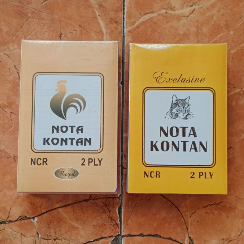 Jual SATU PACK BUKU NOTA KONTAN BUKU NOTA TULIS 2 PLY ISI 10 BUKU ...