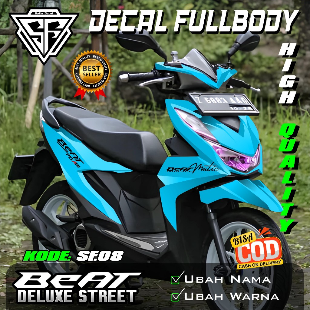 Jual (COD) TERBARU Decal Sticker Beat DELUXE STREET 2020 2021 2022 2023 ...