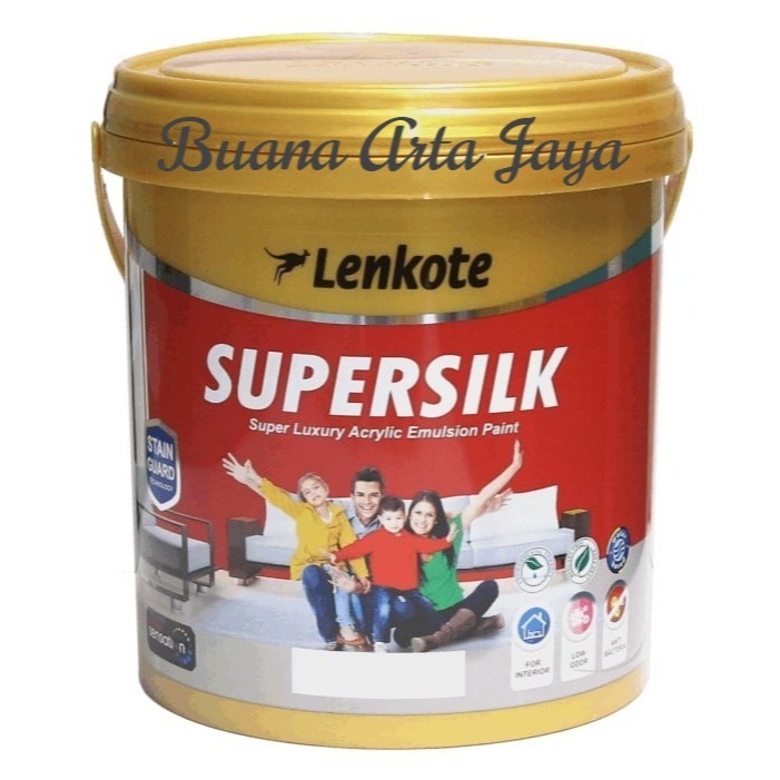 Jual Lenkote Supersilk Cat Tembok Interior SUPER WHITE - 20 Liter ...