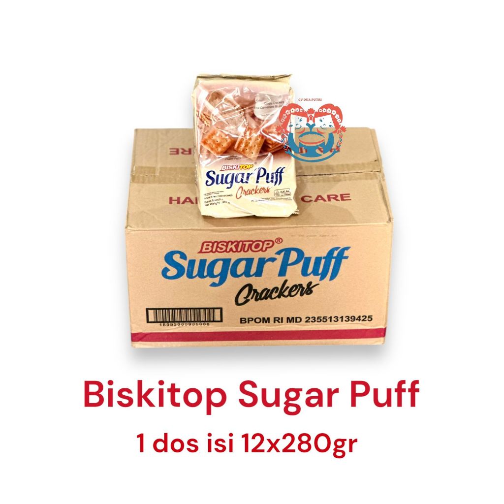 Jual Biskitop Sugar Puff 280gr (Kemasan Dus isi 12) u/ hajatan, parcel ...
