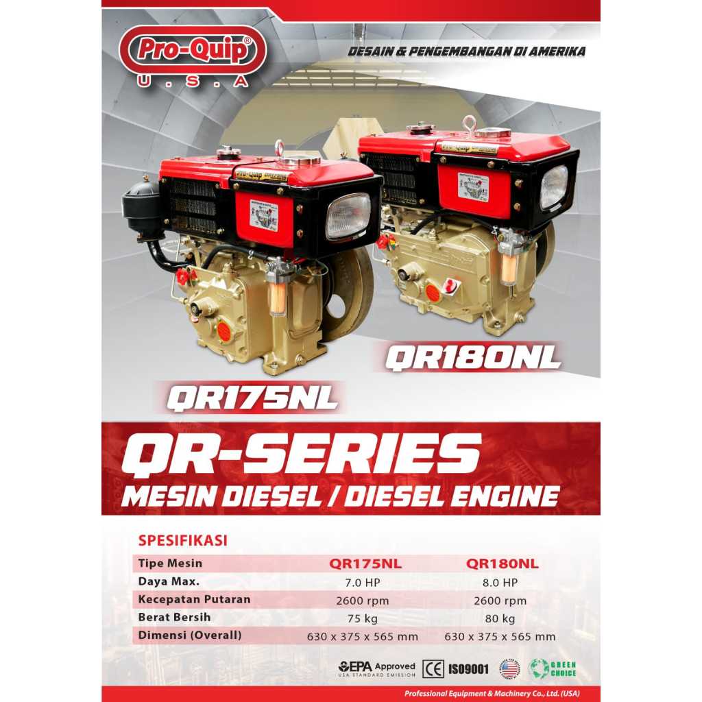 Jual Mesin Diesel / Diesel Engine QR175NL Proquip | Shopee Indonesia