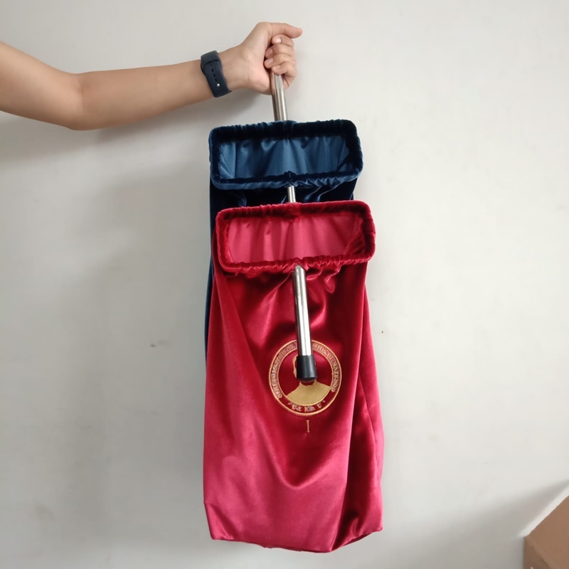 Jual Kantong Persembahan Kolekte Custom Bludru Tebal Jumbo Bordir Logo ...