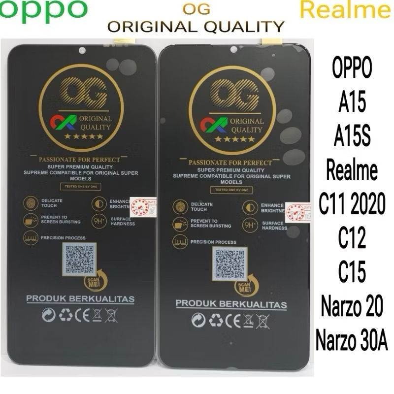 Jual LCD TOUCHSCREEN REALME C11 C12 C15 NARZO 20 30A V3 OPPO A15 A35 OG SUPER ORIGINAL | Shopee ...