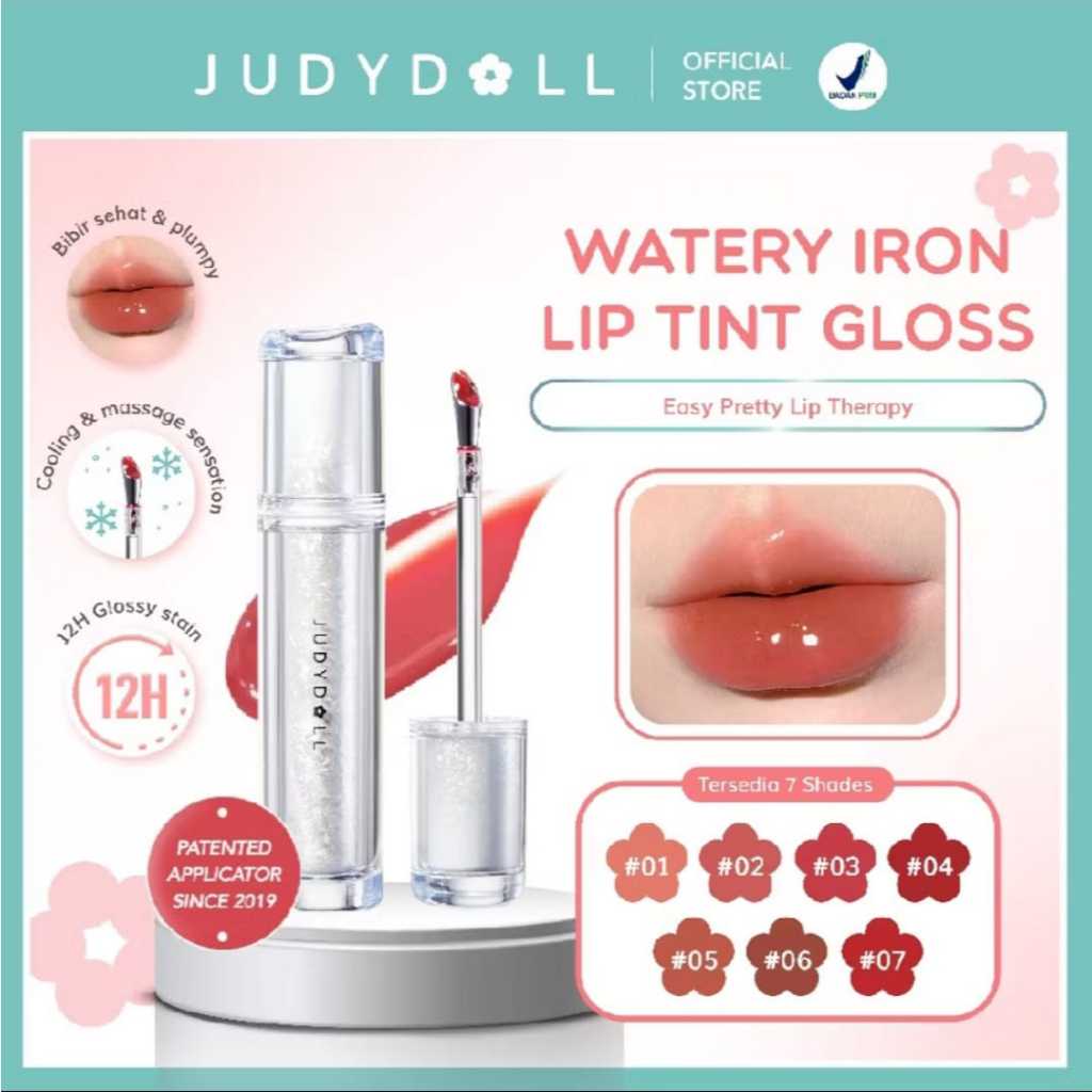 Jual Judydoll Watery Iron Liptint Gloss - Next Level Liptint Gloss ...