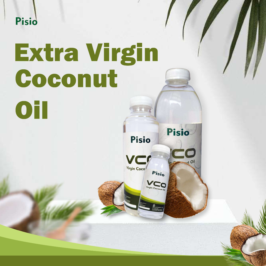 Jual (PROMO) PISIO MINYAK VCO (VIRGIN COCONUT OIL) 100 ML/250 ML/1 LITER - 100% MINYAK KELAPA ...