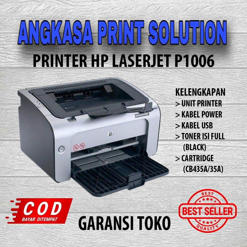 Jual Printer Hp LaserJet P1006 Plus Toner Cartridge 35a Full Siap Pakai Murah Dan Bergaransi ...