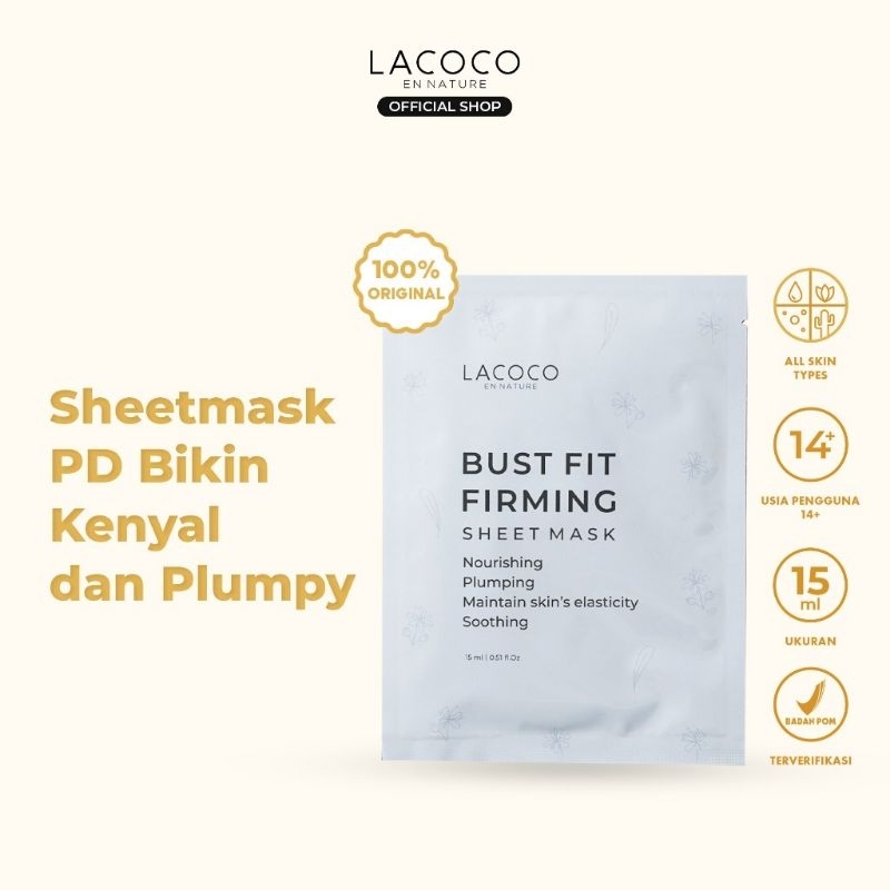 Jual Lacoco Bust Fit Firming Sheet Mask 15 ml | Shopee Indonesia