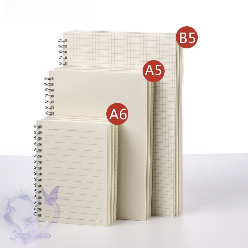 Jual Binder Note Buku Catatan Spiral Matted A4/A5/A6/B5 Notebook Dengan Desain Sederhana Garis ...
