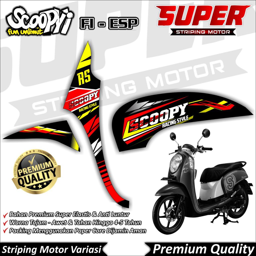 Jual Stiker Scoopy Fi Esp 2015 - 2016 Anti Luntur keren Striping Scoopy ...