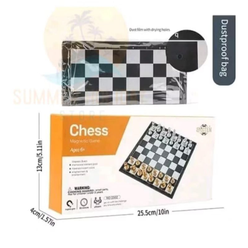 Jual Papan catur lipat magnetik chess board game | Shopee Indonesia