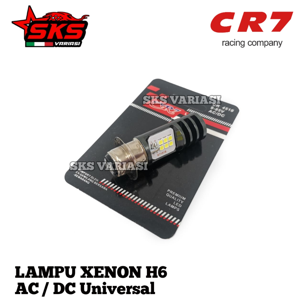 Jual Lampu LED H6 2 Sisi Putih AC DC Universal Semua Motor Bebek Matic ...